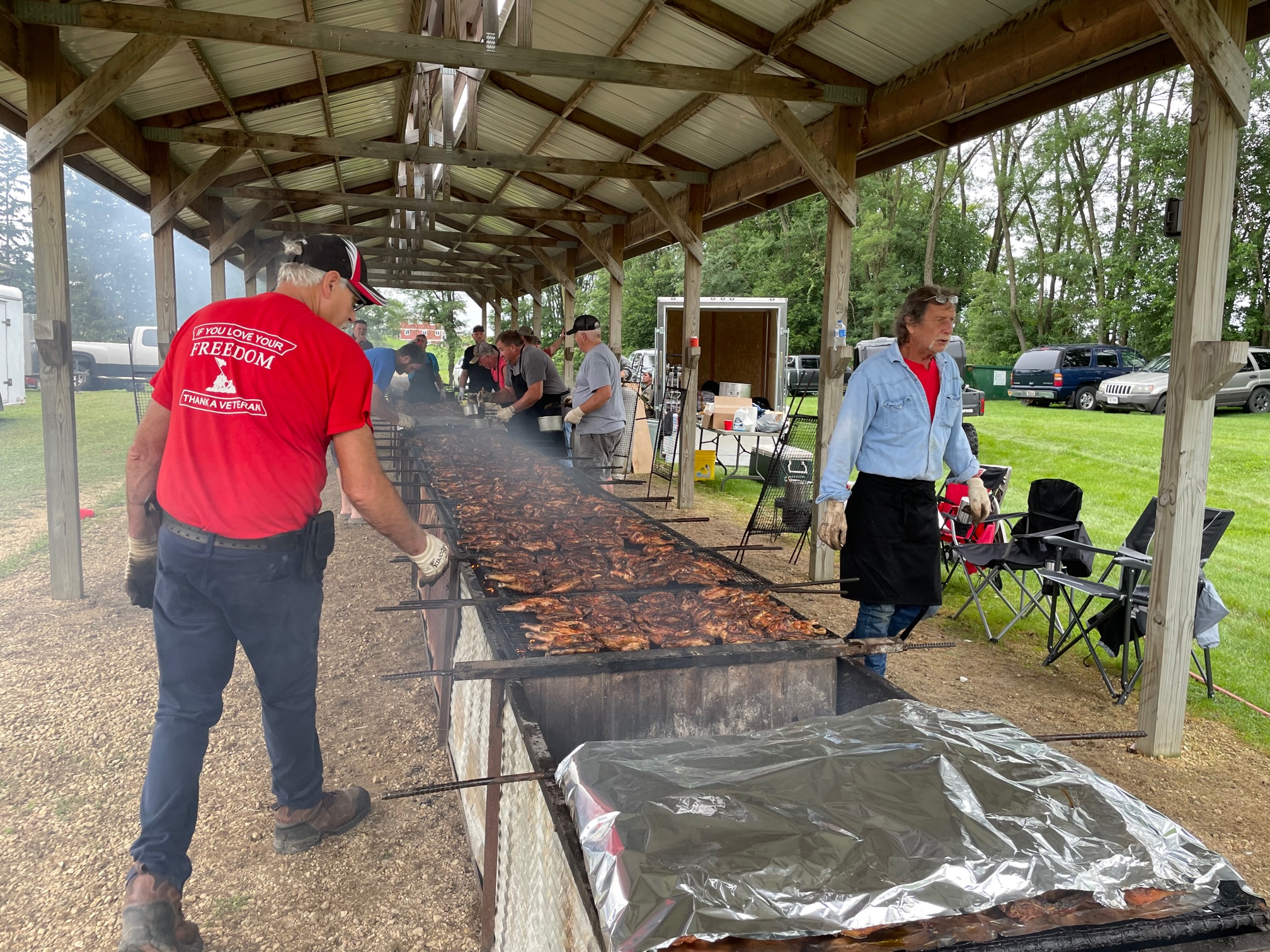 Corn-Roast-Chicken-BBQ-Workers – Village of Cobb, Iowa County, Wisconsin